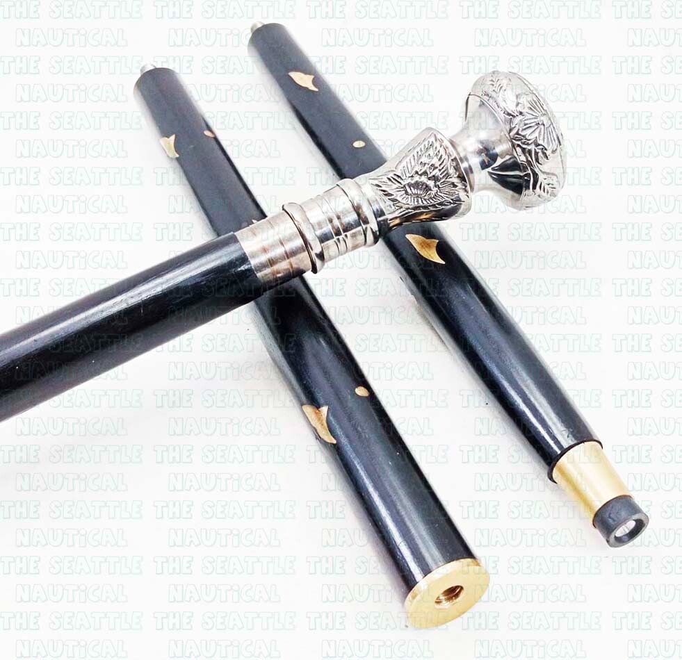 SWAGGER WALKING STICK CANE VICTORIAN STYLE DESIGNER K… - Gem