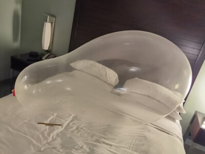 1x Loonertex *Wide Long* neck 38+ inch *Double dipped* Clear big ...