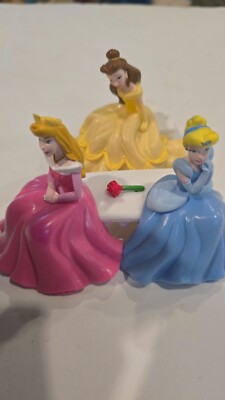 Vintage Disney Deco Pack Inc Princess Cindirella & Bella Blue Pink F32 ...