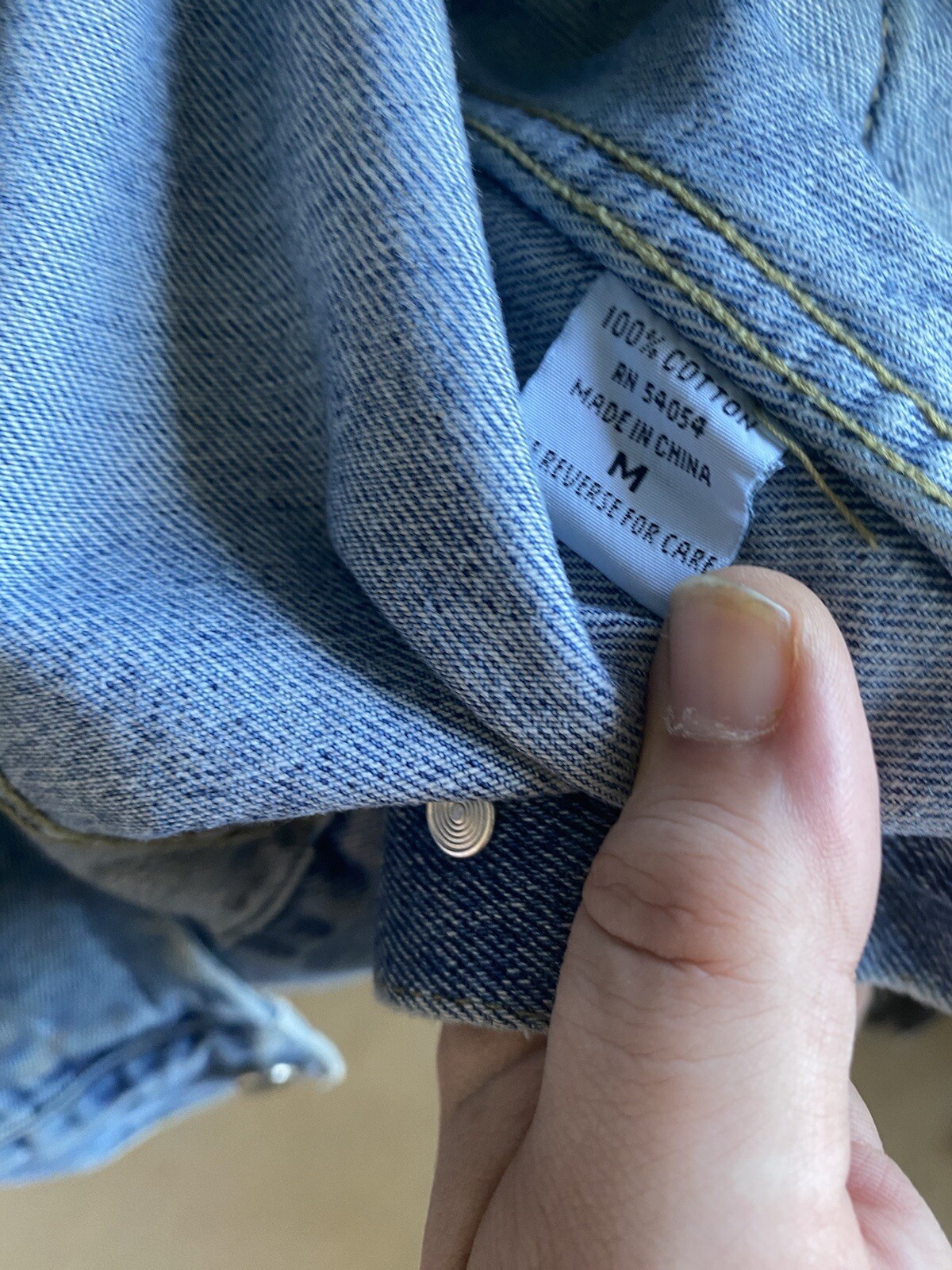 POISON Original Back Patched 80’s Denim Jacket W/ Iro… - Gem