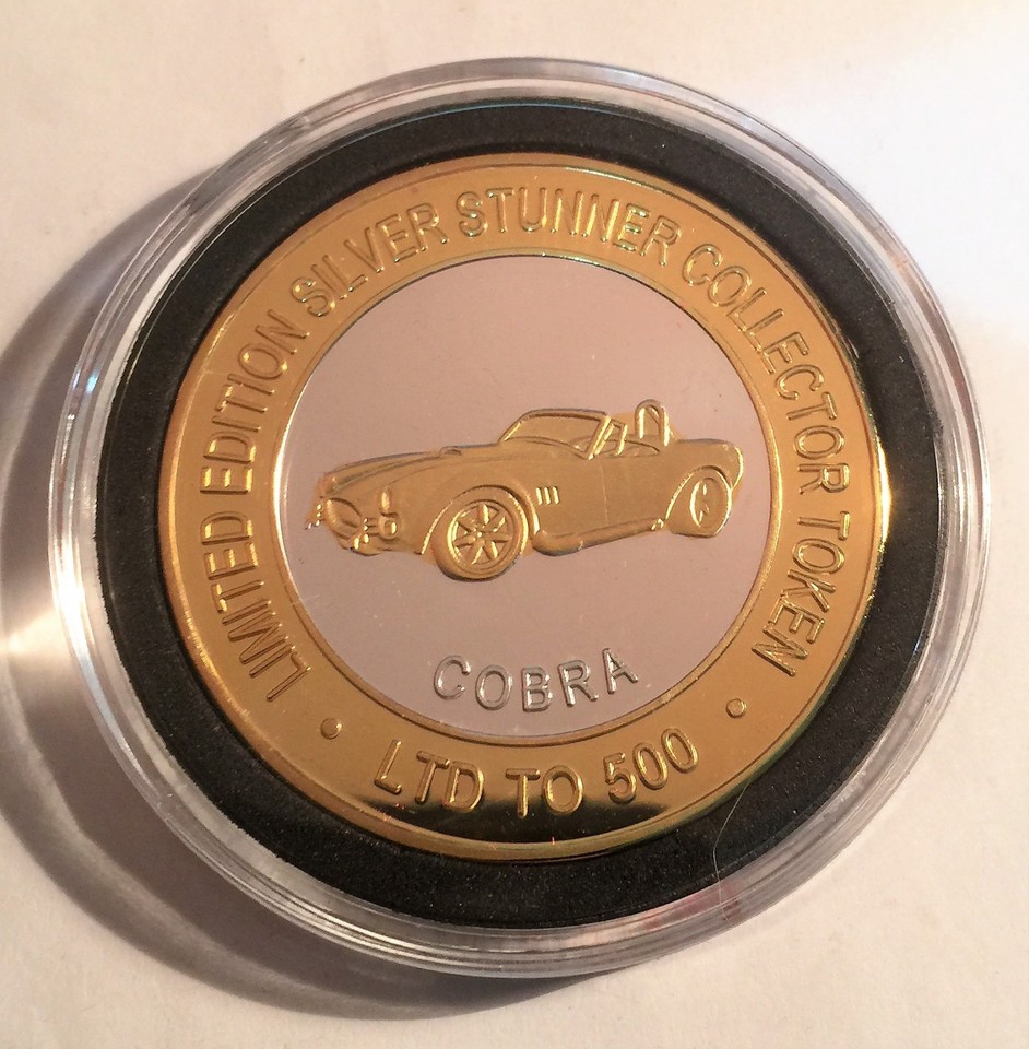 2019 "GOLD " COBRA Silver Stunner Coin C.O.A. LTD 500, Car, Great Gift ...