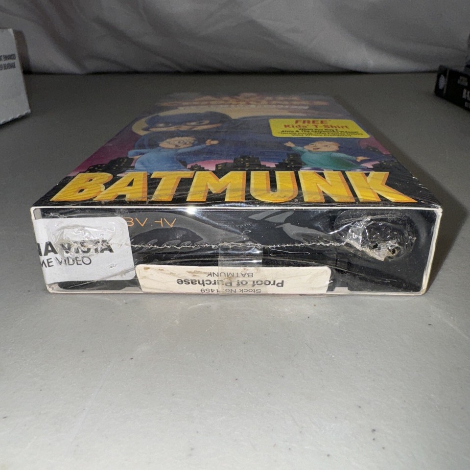 Alvin and the Chipmunks Go to the Movies Batmunk VHS 1992 Kids Free ...