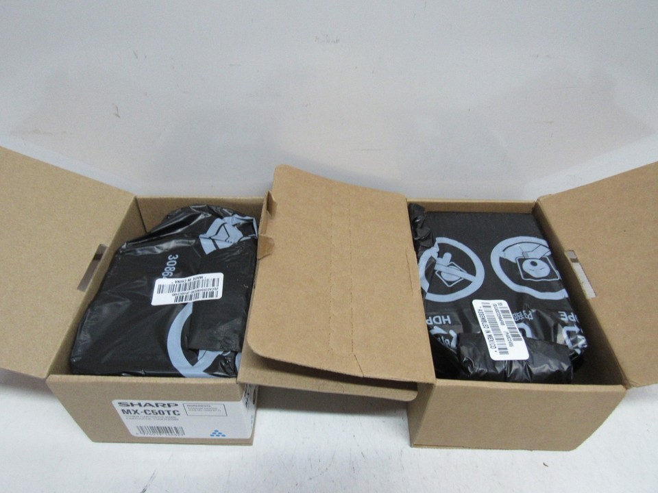 LOT OF 2! GENUINE SHARP MX-C50TC (MX-C407F) CYAN TONER CARTRIDGE | eBay
