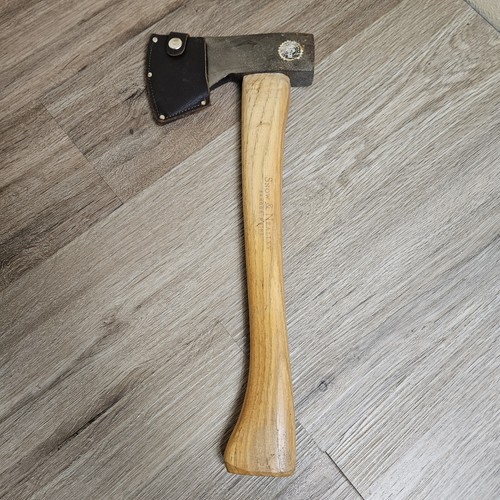 17" Snow & Nealley Single Bit Axe - Carbon Steel Head + Leather Sheath ...