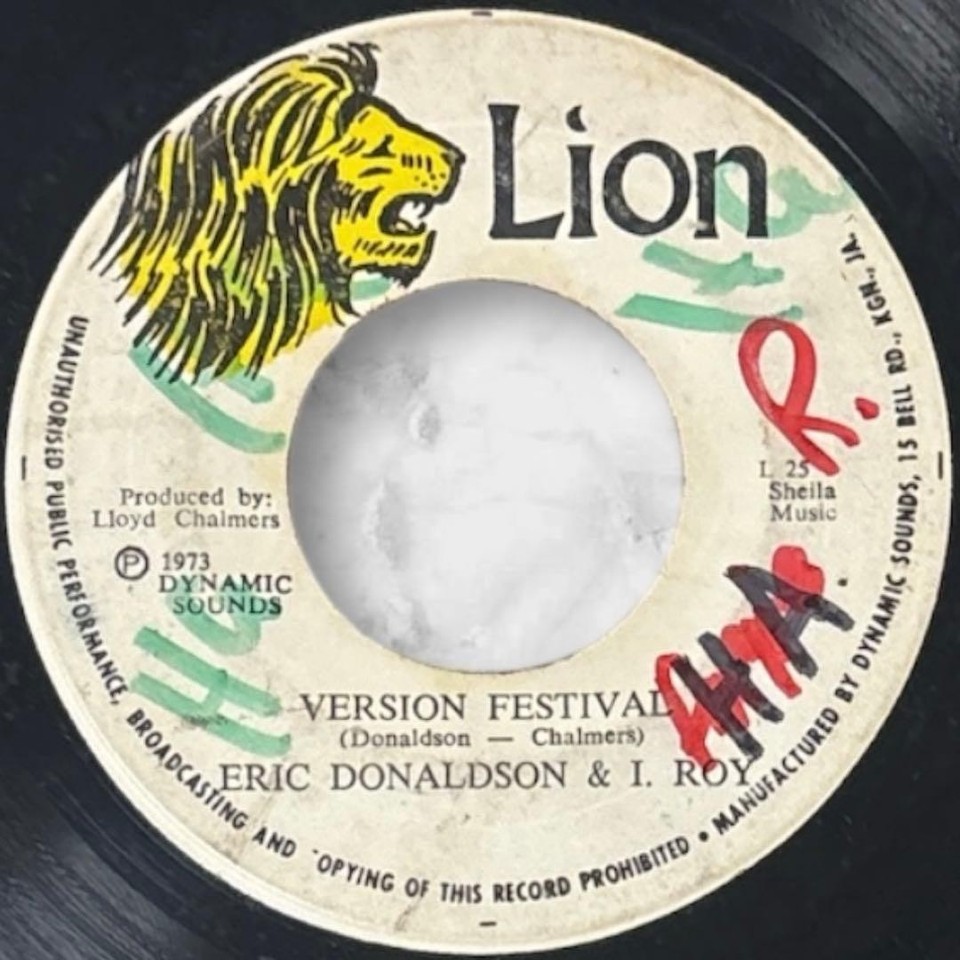 Eric Donaldson Reggae What A Festival 7" Vinyl Record Used | eBay