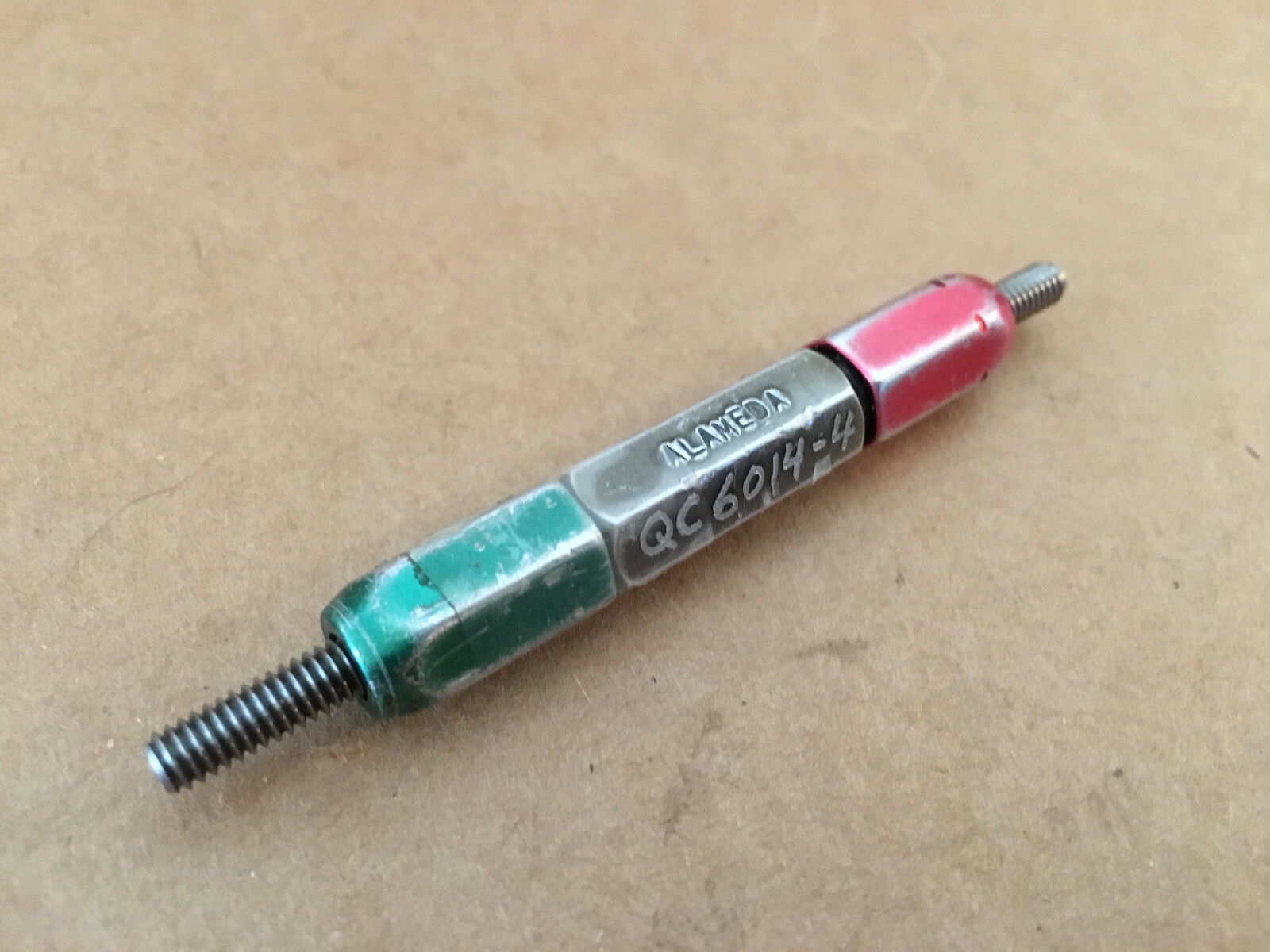 ALAMEDA 8 .164-32 UNC 2B THREAD SET PLUG GAGE GO HI P.D.'S = .1437 ...