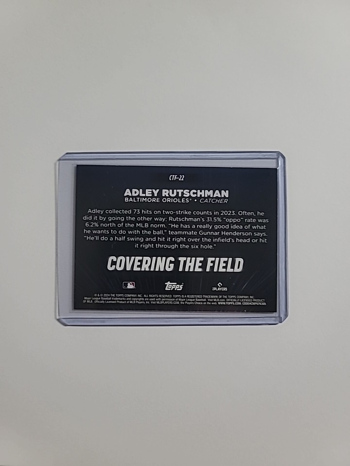 2024 Topps Series 2 Covering the Field Adley Rutschman #CTF-22 Orioles ...
