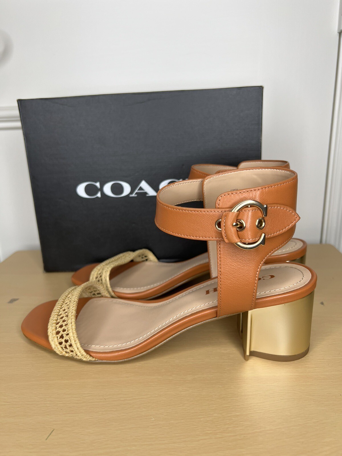 Coach Marci Sandal C2974 Hazelnut Size 9 MSRP: $165.00 | eBay