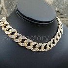 Hip Hop Iced Large Mario Star & 18" Iced Cuban & 1 Row Chain Bling ...