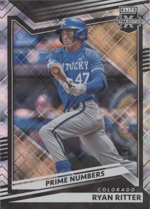 2022 Panini Elite Extra Edition - Ryan Ritter #116 Prime Numbers A /200 ...
