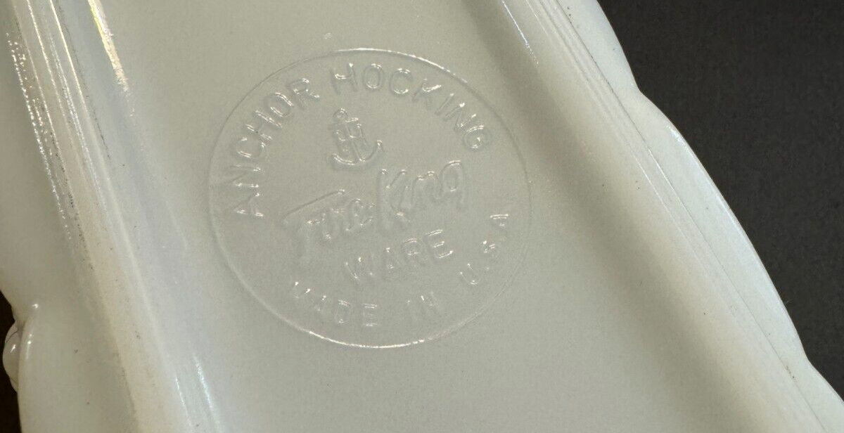 Vtg Fire King Milk Glass Window Planter with Raised Grape Pattern by ...