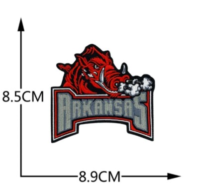 University Of Arkansas Razorbacks Iron On Embroidered Patch | eBay
