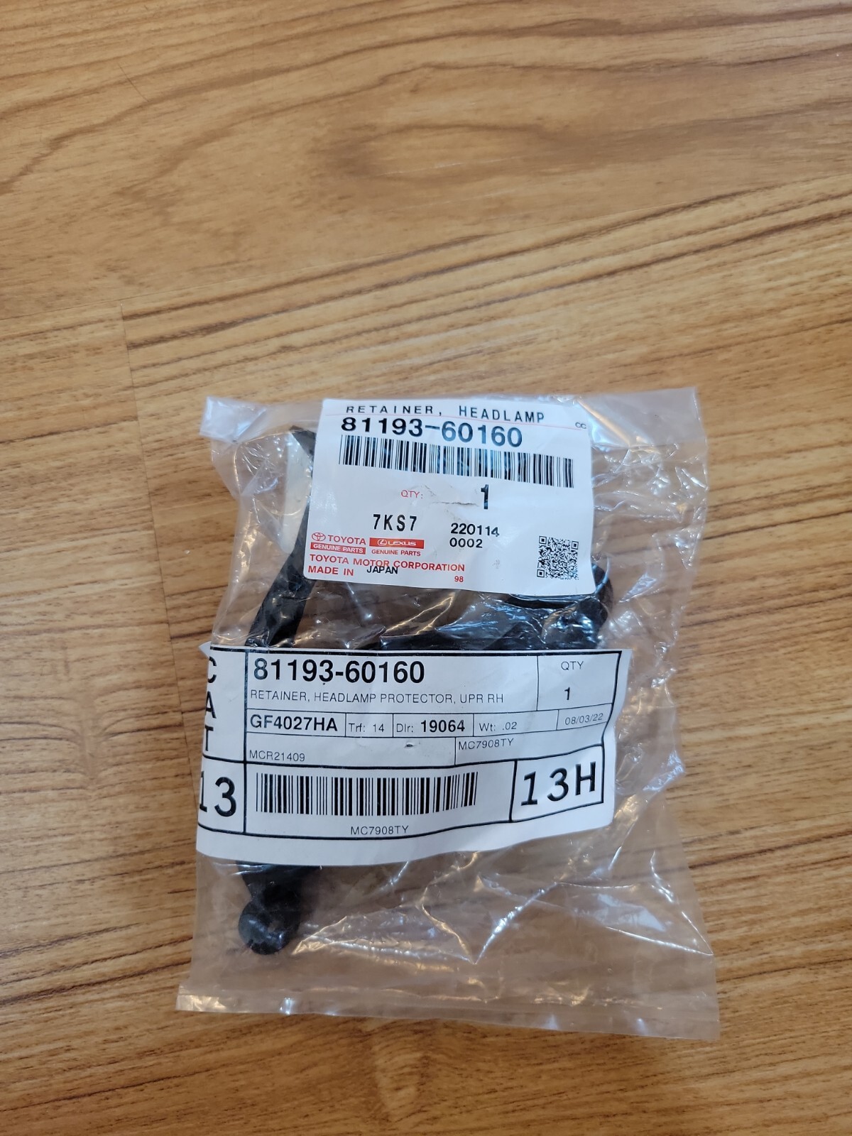 8119360160 Genuine Toyota RETAINER HEADLAMP 81193-60160 | eBay