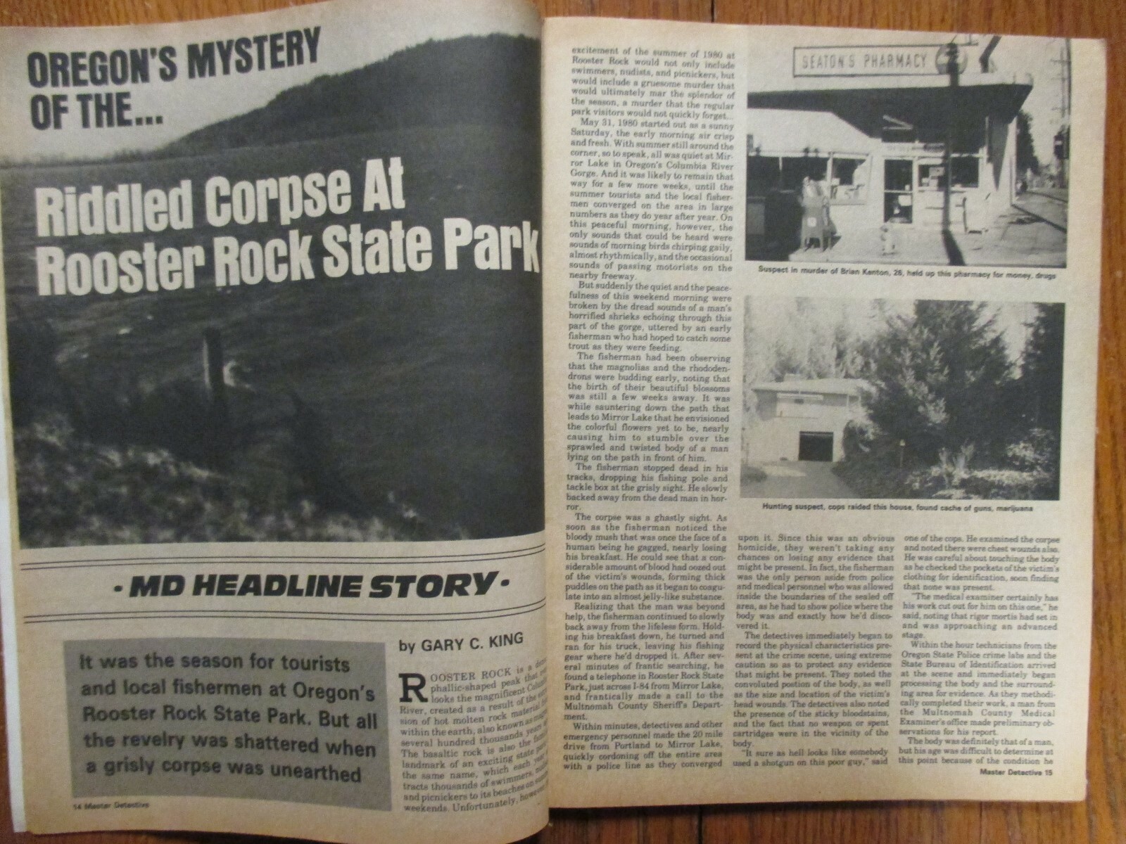 November 1982 "Master Detective" Magaz(MITCHELL RUPE/THOMAS J. MOCK ...