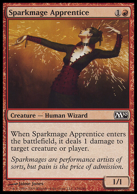 MTG Magic the Gathering Sparkmage Apprentice (158/257) Magic 2010 LP | eBay