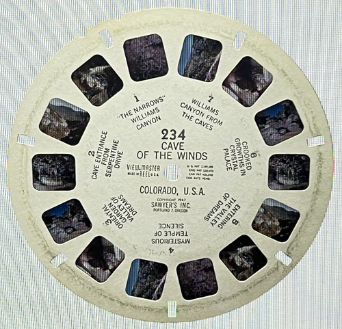 Vintage View-master Slide Reel 234 Cave Of The Winds Colorado USA | eBay UK