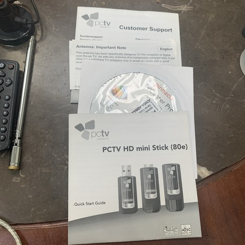 PINNACLE PCTV HD MINI STICK- complete With All Instructions And ...