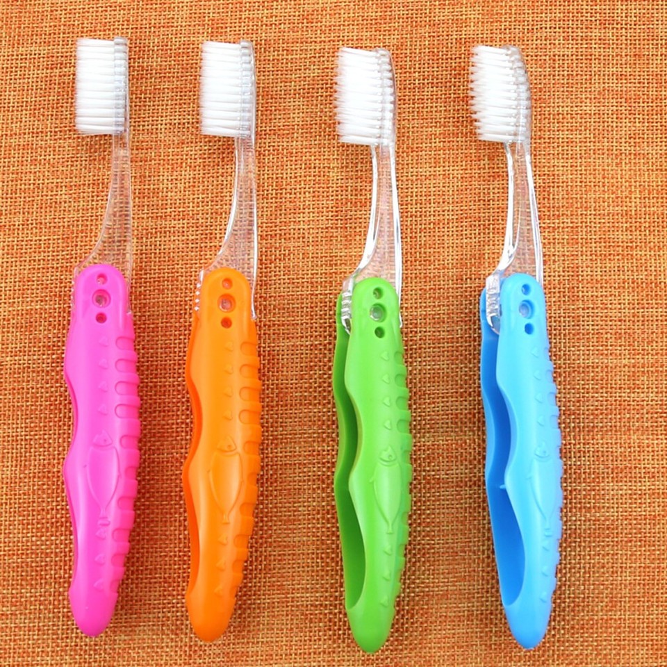 4Pcs Foldable Portable Toothbrush Travel Toothbrush Outdoor Oral Care ...