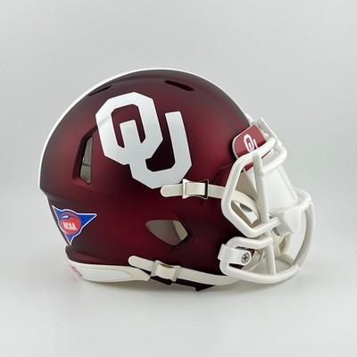 Oklahoma Sooners CUSTOM Anodized Maroon Mini Football Helmet | eBay