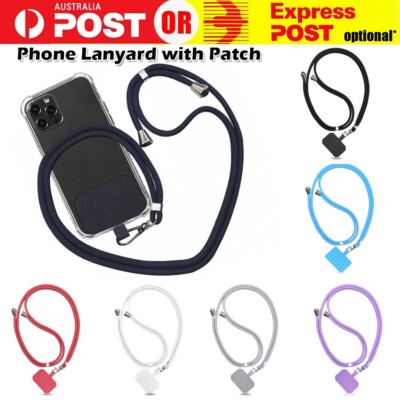 Universal Mobile Phone Lanyard Adjustable Hanging Neck Strap With Patch ...