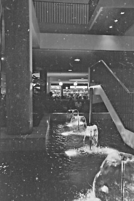 VTG 1950s 35MM NEGATIVE ROCHESTER NY MIDTOWN MALL LIGHTED FOUNTAIN 1039 ...
