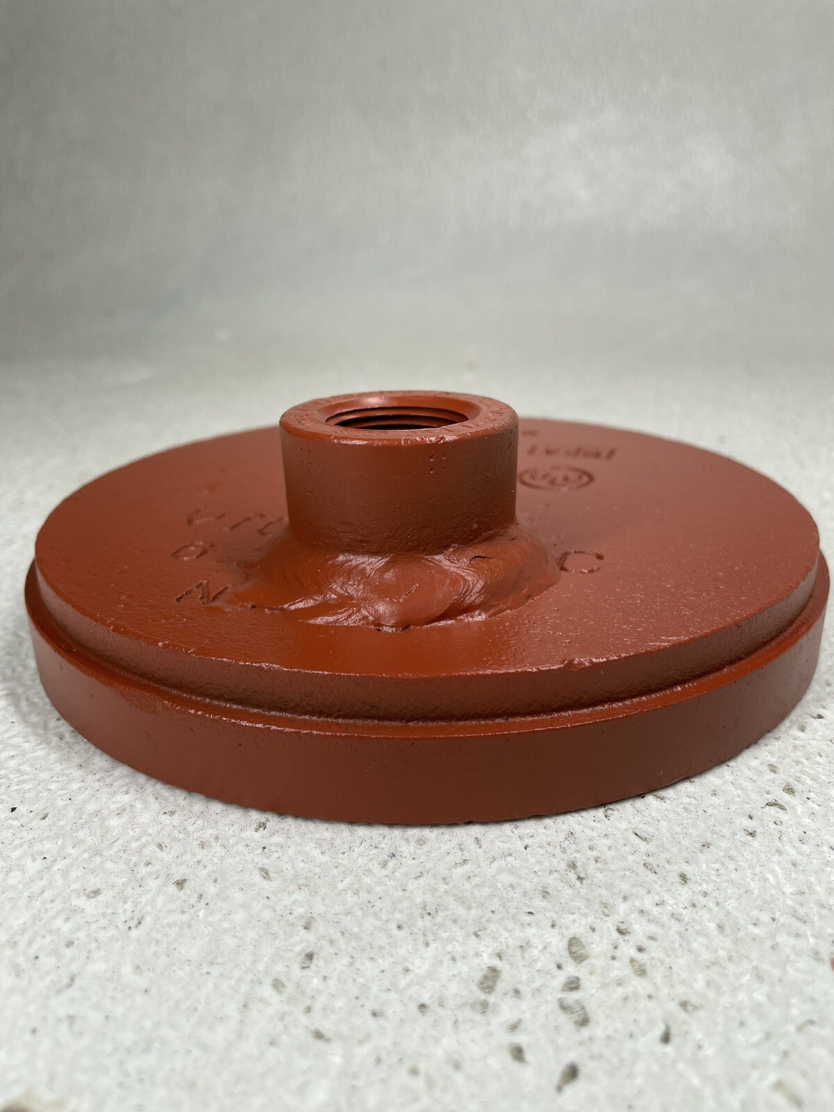 6" Victaulic Style 60 Cap with 3/4" NPT Drain Tap Grooved End Pipe ...