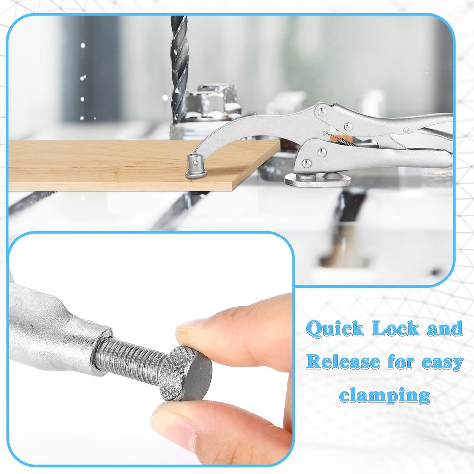 2 Pieces Drill Press Locking Clamp Fix Clamp Drill Press Vise Bench ...