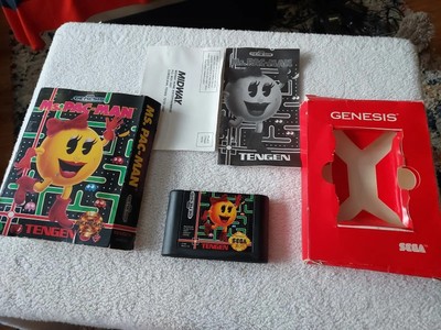 Ms. Pac-Man CIB (Sega Genesis Game) Mrs. Miss Pacman Complete Very NICE ...