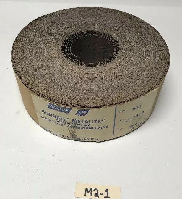 Norton Resinall Metalite Cloth Type 42 Closekote Aluminum Oxide 3"x ...