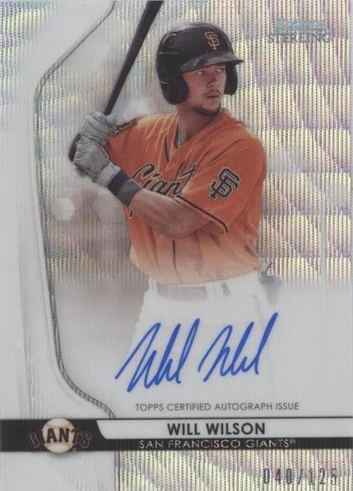 2020 Bowman Sterling - Prospect Autographs Will Wilson #BSPA-WW Wave ...