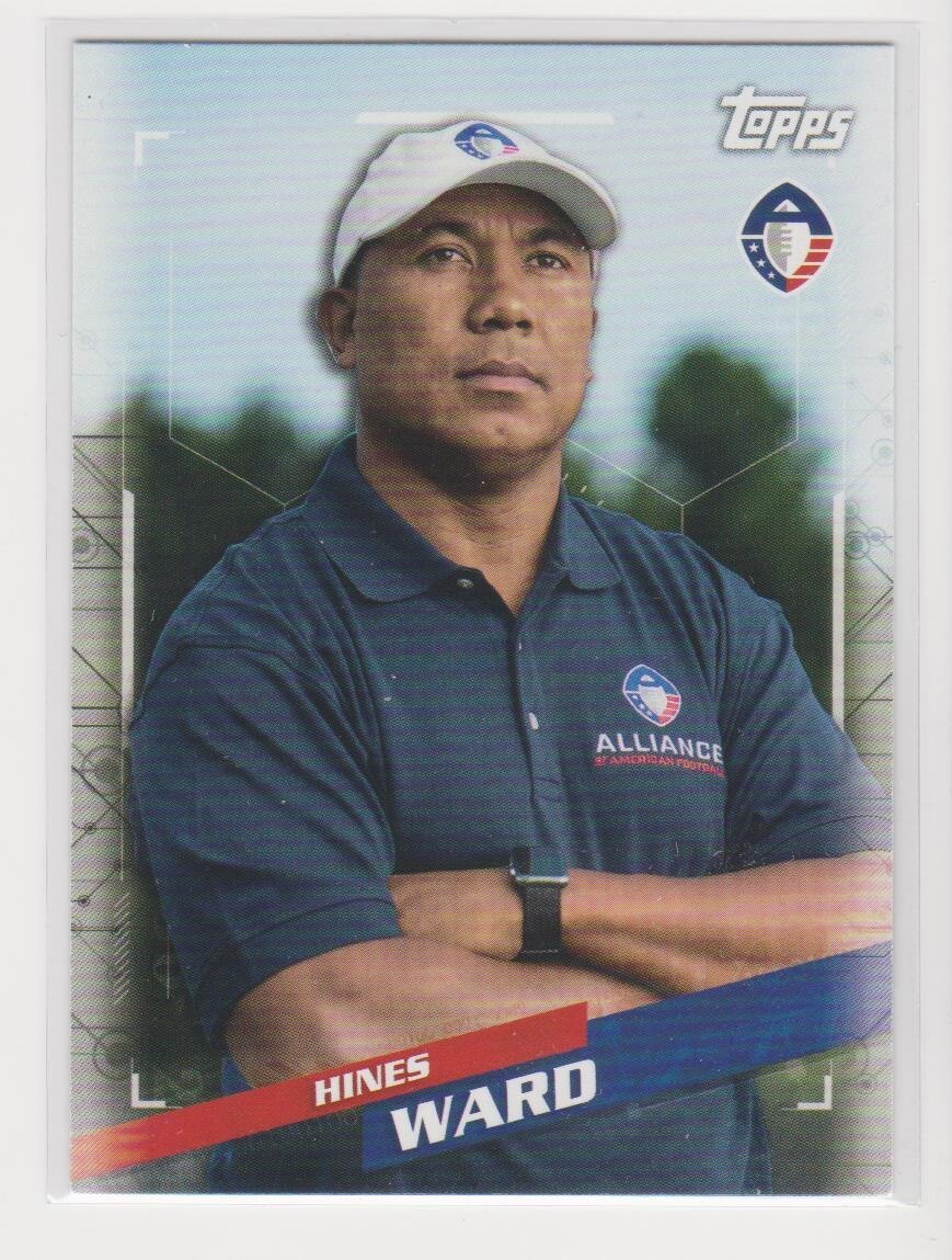 HINES WARD 2019 AAF TOPPS #84 HEAD OF FOOTBALL DEVELOPMENT | eBay