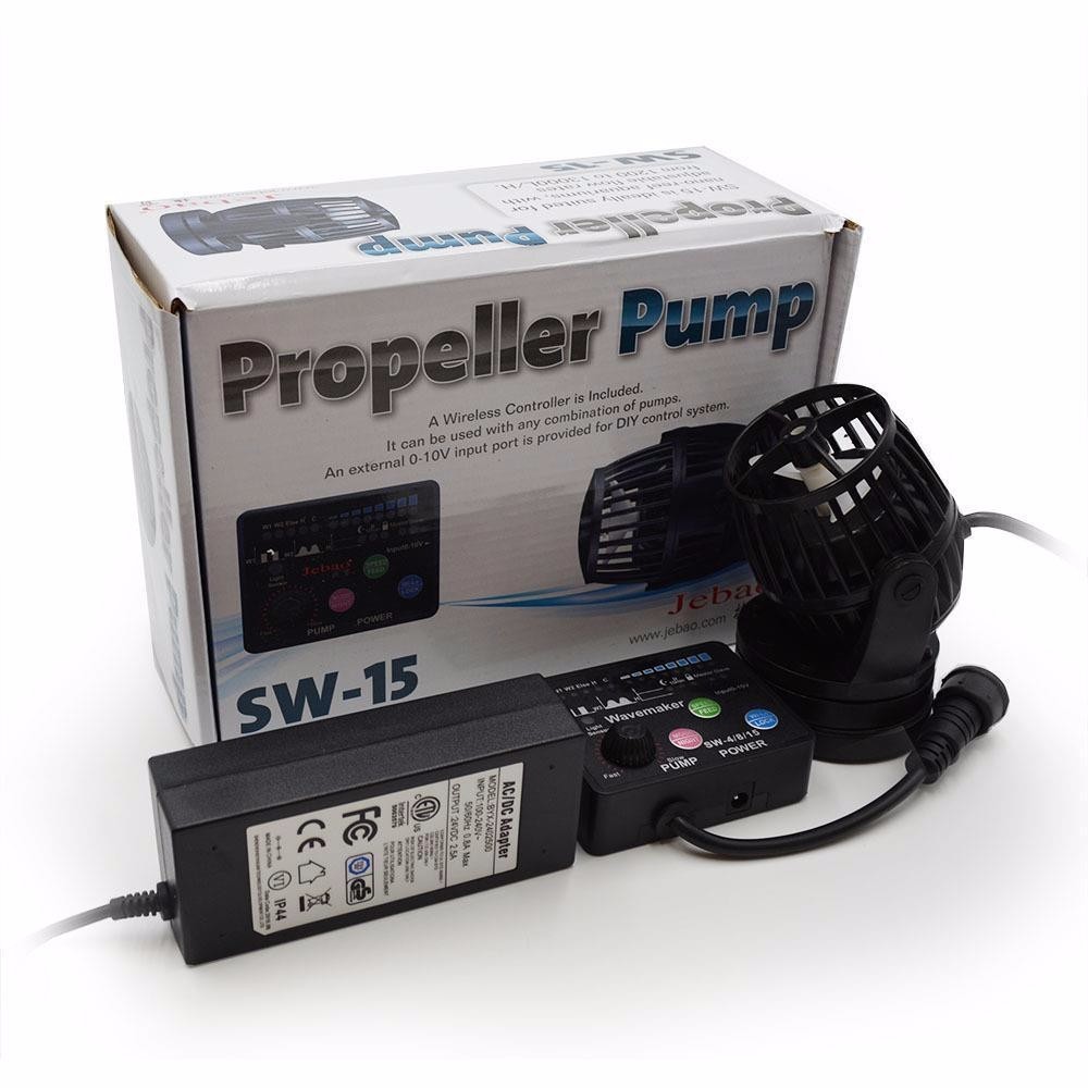 Jebao SW-15 Propeller Water Pump Wavemaker with Controller and Magnet ...