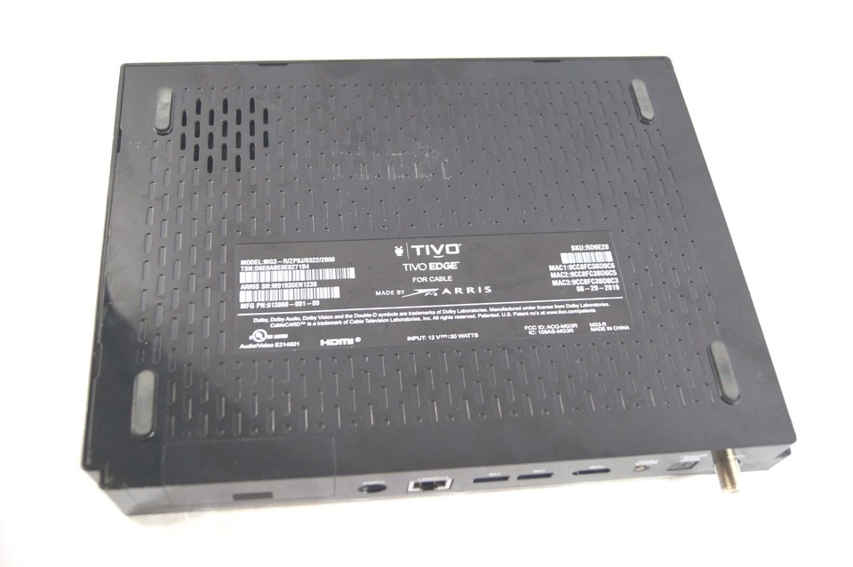 TIVO Edge MG3-R/ZPOJ/0322/2000 Cable DVR 2TB Streaming Media Player ...