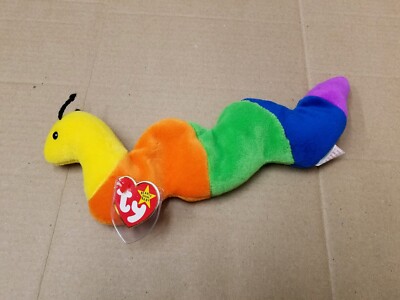 TY Beanie Baby Inch The Worm With PVC Pellets and Errors | eBay
