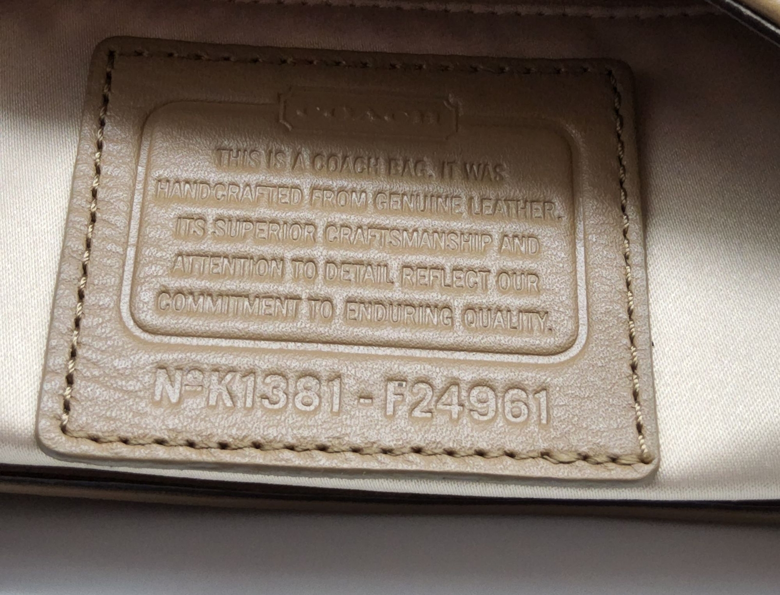 Coach Campbell Belle Tan Leather Carryall Shoulder Ba… - Gem