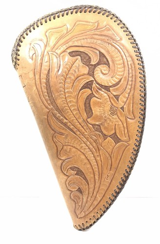 Tooled Leather And Wool Pistol Revolver Handgun Rug Bed See Photos 2673 ...