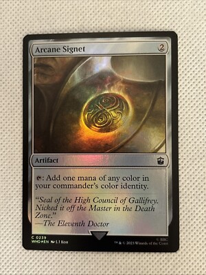 MTG [Arcane Signet] Doctor Who FOIL #239 Common NM/Unplayed **Ships ...