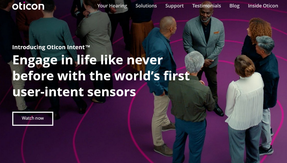 Pair of Oticon Intent 4 Hearing Aids w/Charger + Case RIC FREE SHIPPING ...