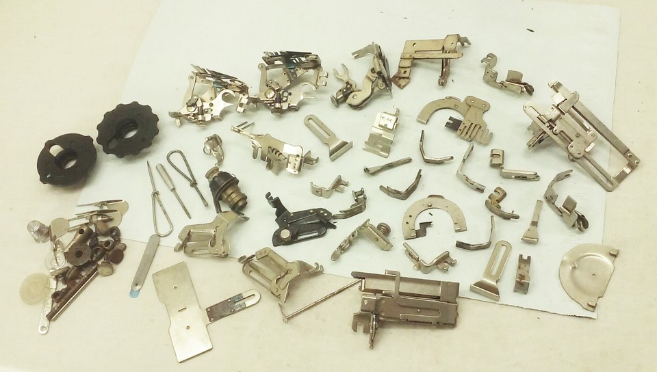 Vtg Singer sewing machine attachments accessories pieces lot | eBay