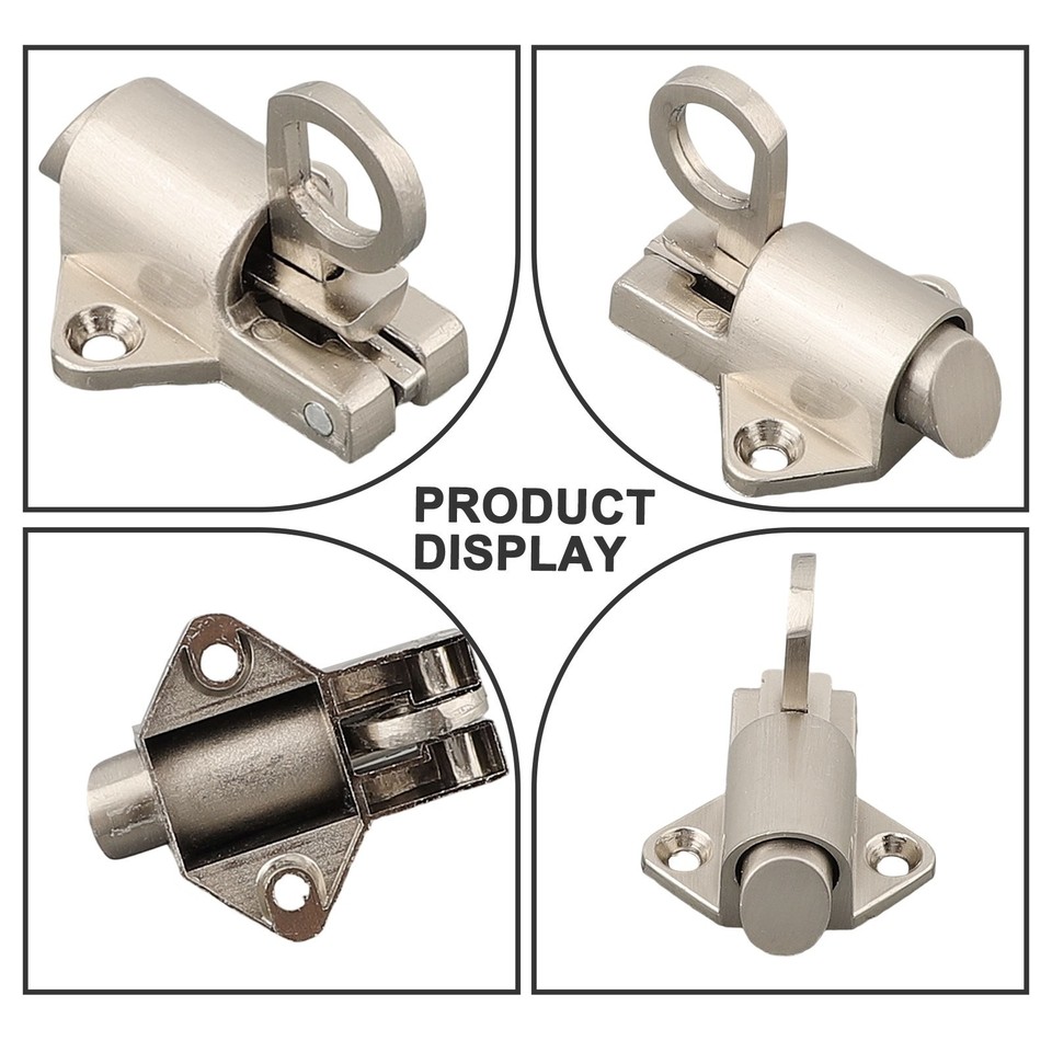 Stainless Steel Door Lock Spring Bolt Lock Long Lasting Simple Metal ...