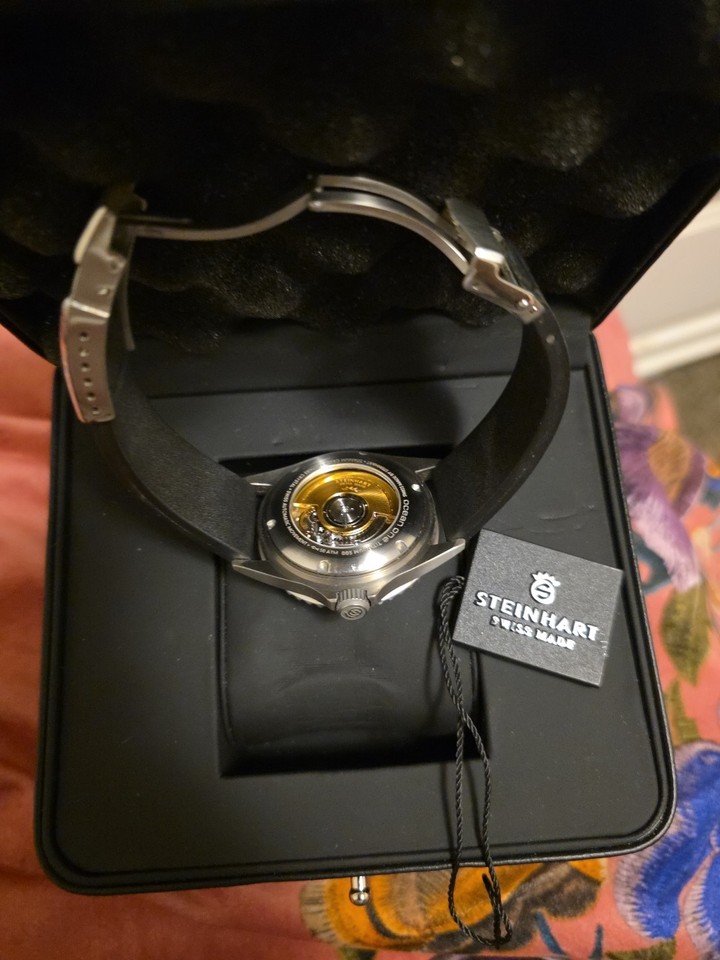 Steinhart Ocean 1 GMT Titanium 500 Premium 42mm Swiss Diver Men's Watch 106-0505 | eBay