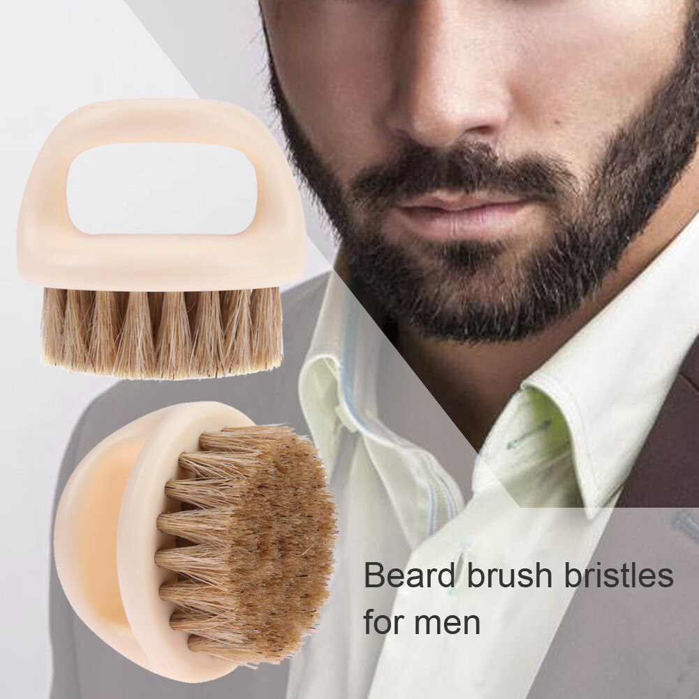 Bristle Mustache Razor Brush Portable Barber Salon Beard Comb Shaving ...