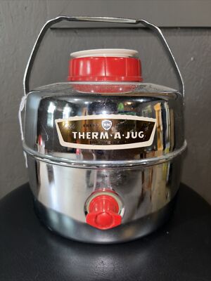Vintage Knapp Monarch Therm•A•Jug One Gallon Thermos With Snap Out ...