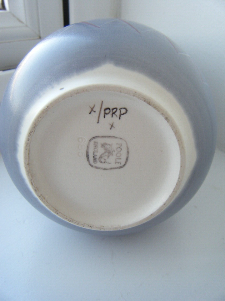 Mid Century Vintage Retro Poole Pottery Freeform Grey Vase Alfred Read ...