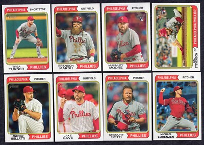 2023 Topps Heritage High Number Philadelphia Phillies Complete Team Set ...