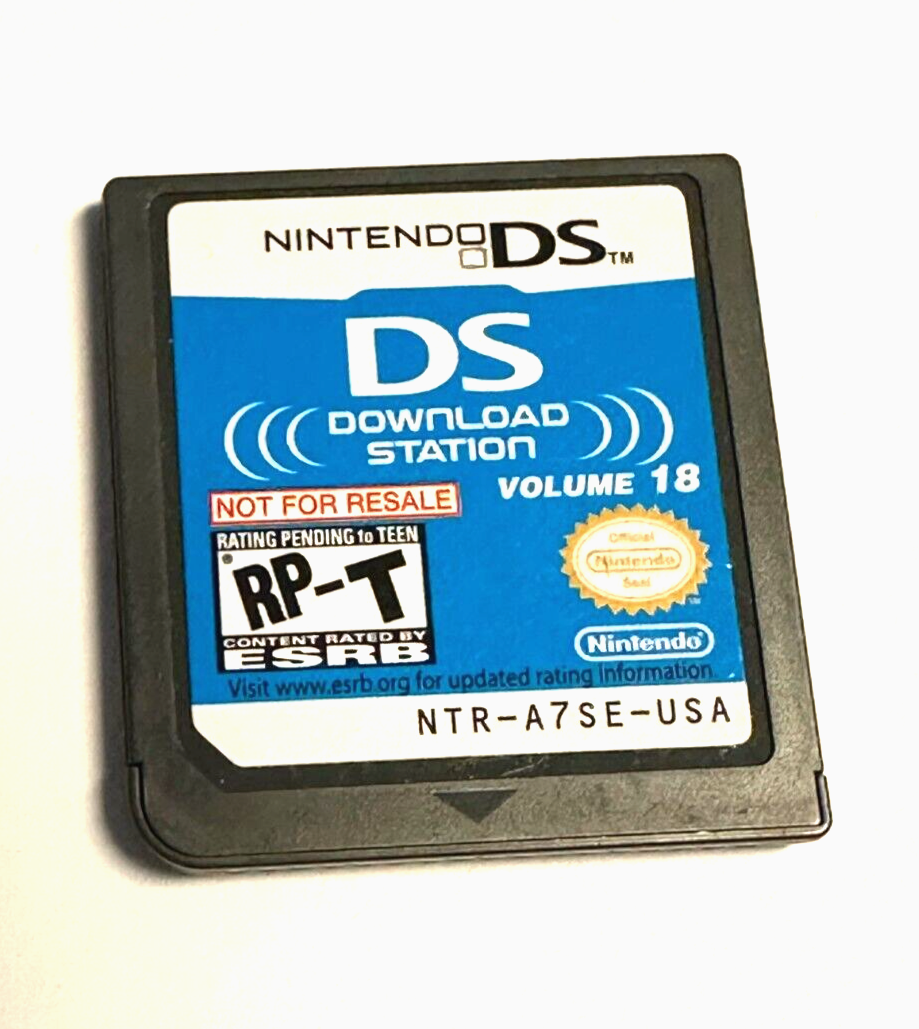 Nintendo DS Download Station Cartridge Volume 18 Not for Resale Rare | eBay