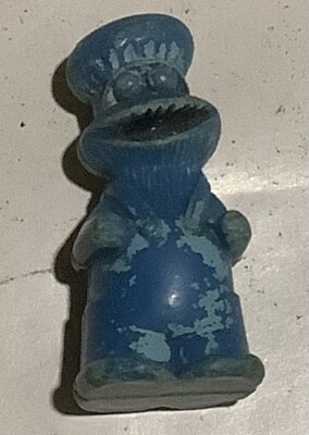 Vintage Sesame Street Train Conductor COOKIE MONSTER pvc | eBay