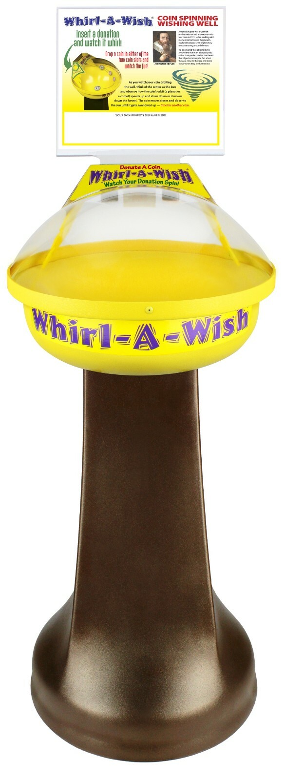 Whirl-A-Wish® Coin Spinner Funnel Vortex - Fund Raising/Charity ...