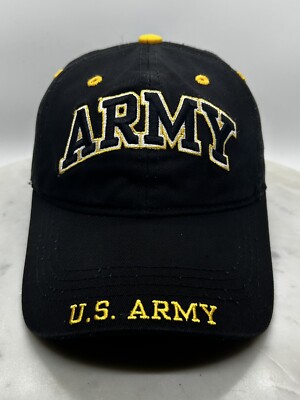 U.S. Army Cap Hat Adult Adjustable Black Cotton ML Caps | eBay