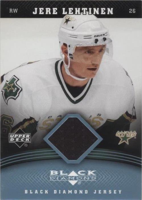 2006-07 Upper Deck Black Diamond - Jersey Jere Lehtinen #J-LE (MEM) for ...